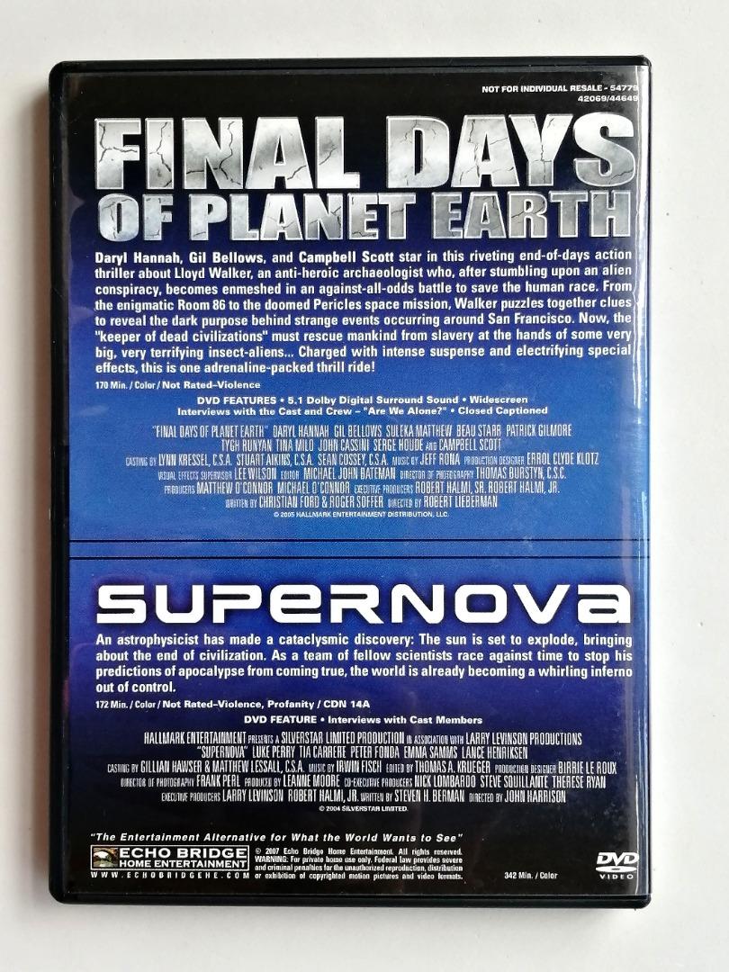 Final Days & Supernova. Disaster Movies Pack. (Genuine DVD, Amazon USA ...