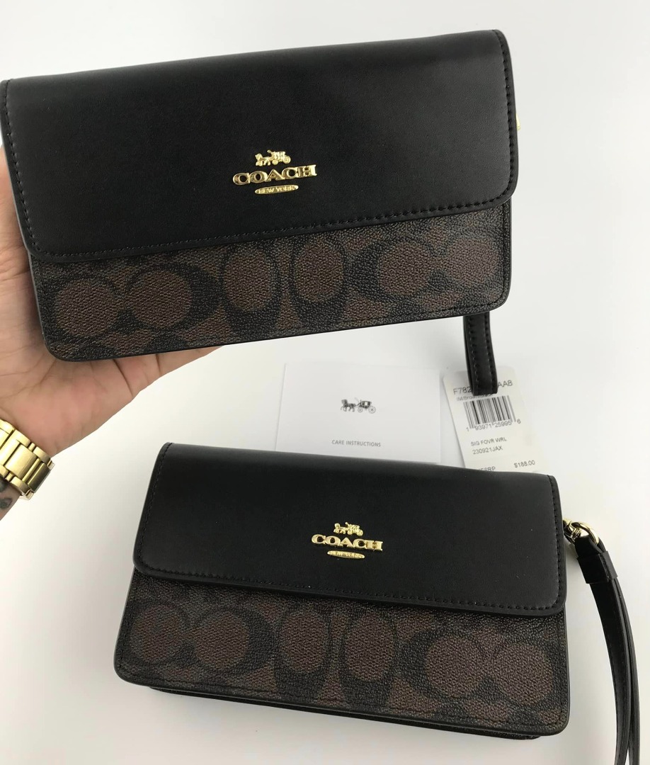 FOLDOVER WRISTLET IN SIGNATURE CANVAS, Women's Fashion, Bags & Wallets ...