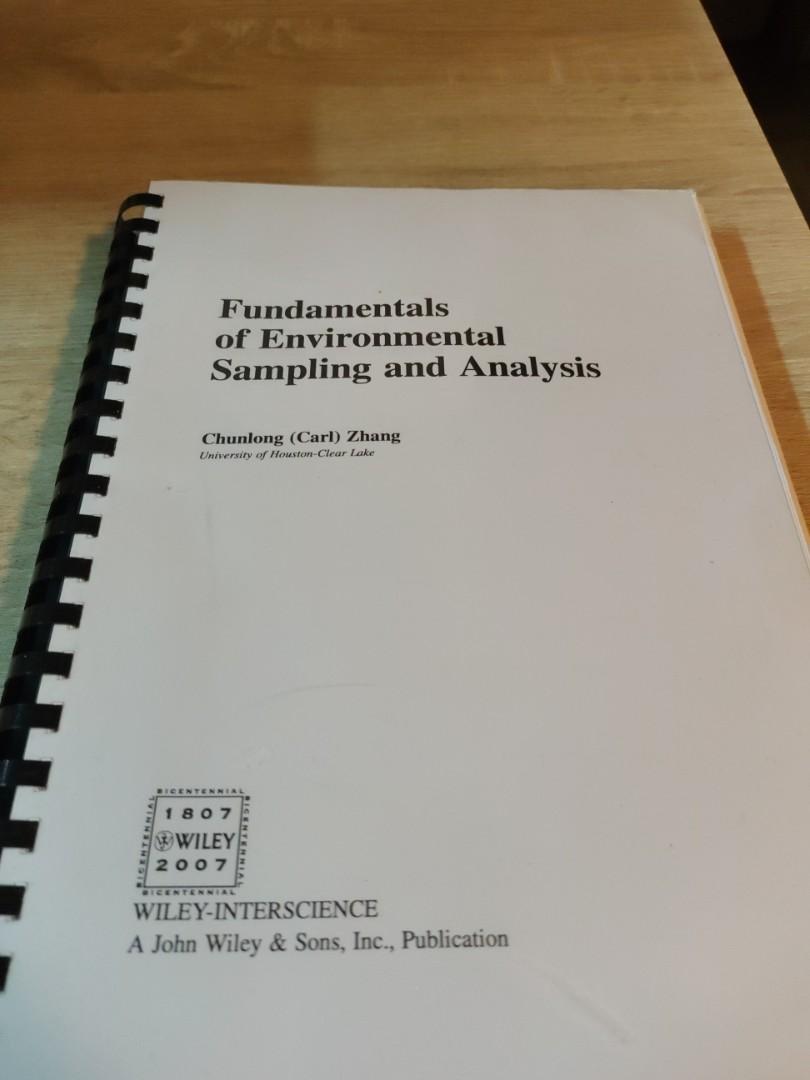 Fundamentals of Environmental Sampling and Analysis, 興趣及遊戲, 書本 & 文具, 教科書 - Carousell