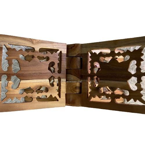 GRADE A FLOWER PATTERN TEAK WOOD REHAL/REHAL KAYU JATI JANNAH CORAK ...