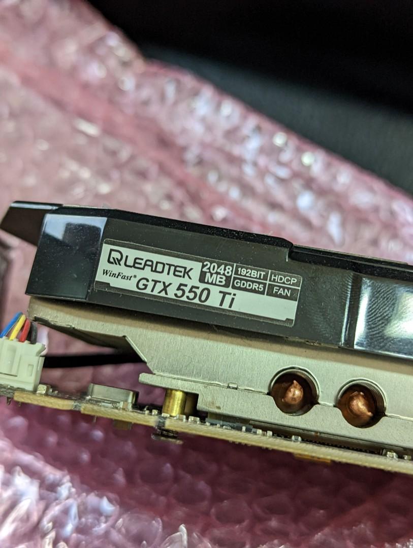 GTX 550 TI old graphics card, Computers & Tech, Parts & Accessories ...