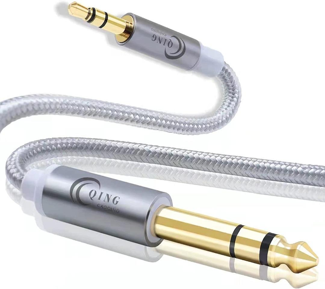H5172 QING CAOQING 1/8" to 1/4" TRS Stereo Cable 3M, 3.5mm Male to 6 ...