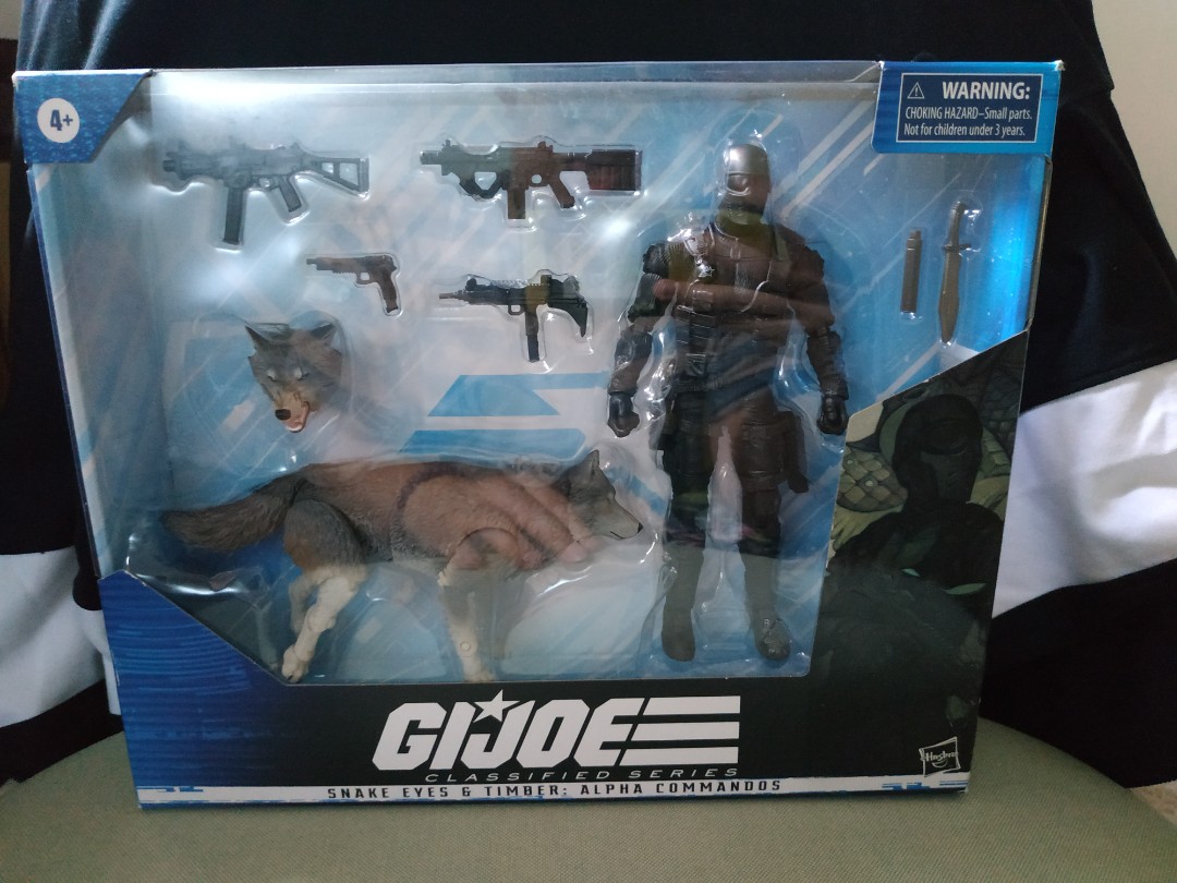 Hasbro GI Joe Classified Snake Eyes with Timber Alpha Commando, Hobbies ...