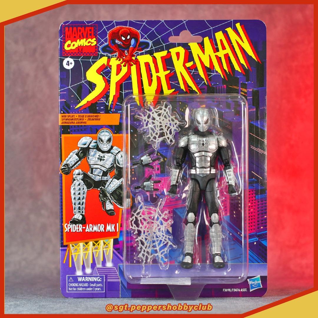 Hasbro Marvel Spiderman Spider-Armor MK1 Retro Collection 6 inch Figure ...