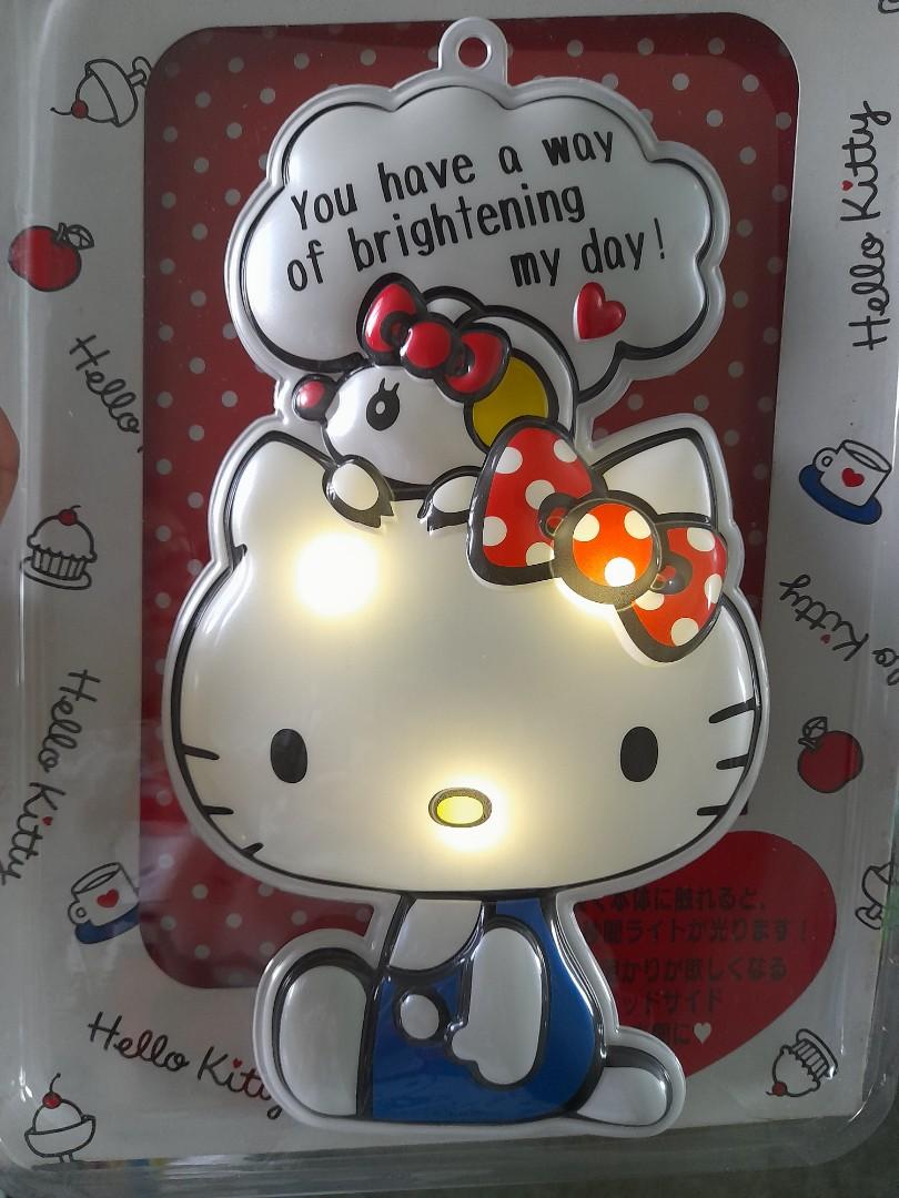 Rare Hello Kitty LED Wall Light Decor, Furniture & Home Living, Home ...