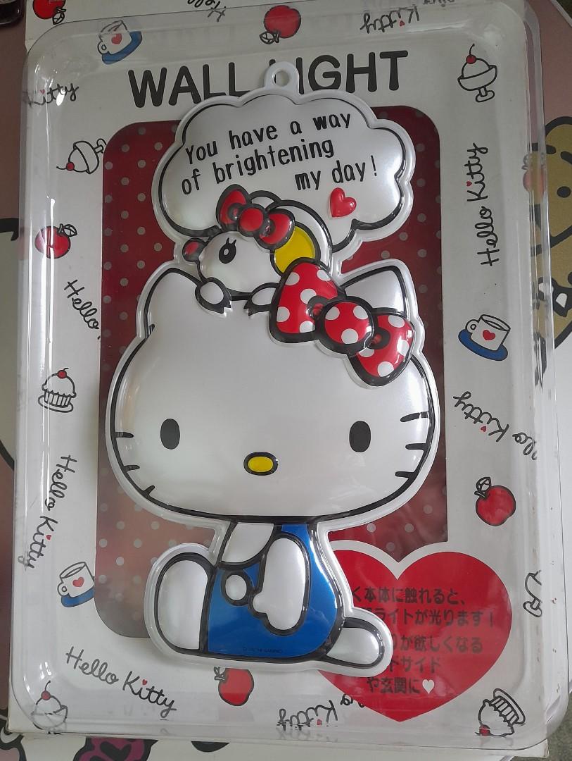 Rare Hello Kitty LED Wall Light Decor, Furniture & Home Living, Home ...