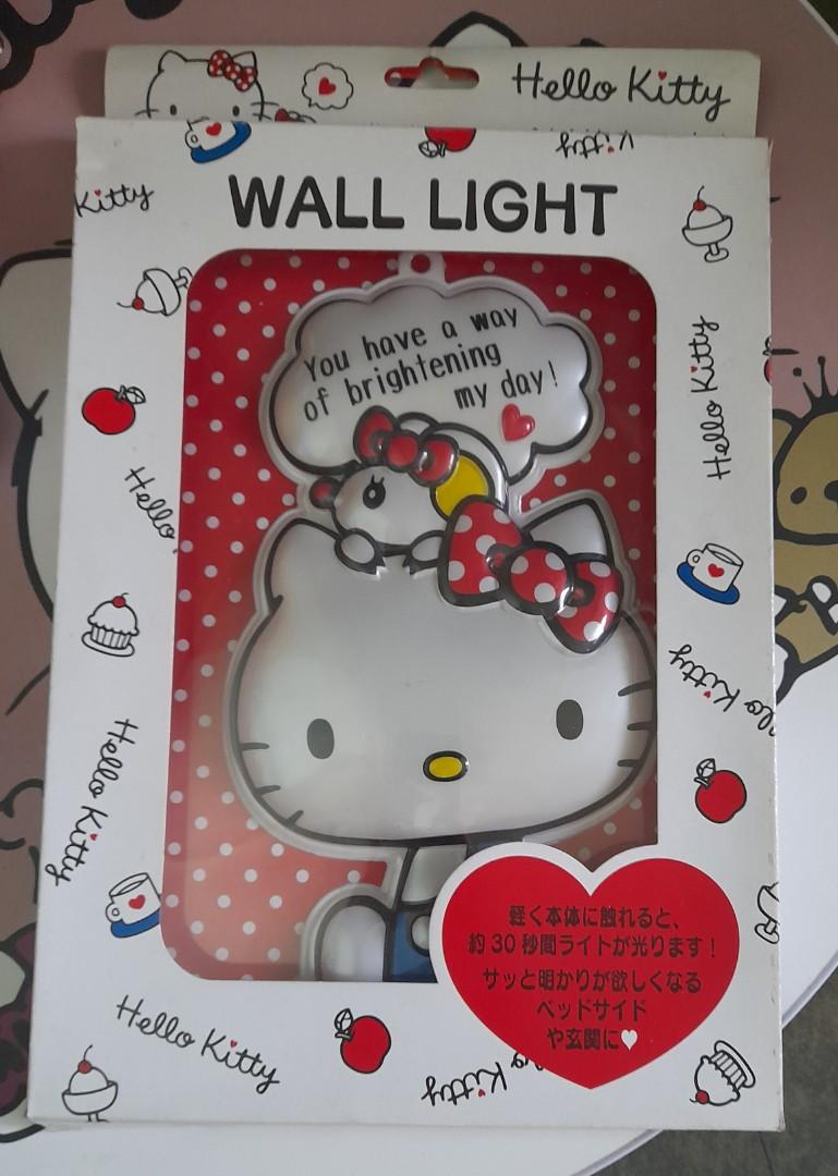 Rare Hello Kitty LED Wall Light Decor, Furniture & Home Living, Home ...