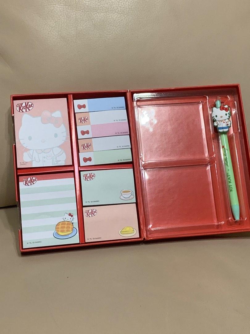 【Hello Kitty x Kit Kat 香港特色系列 : 茶餐廳, 竹棚 】告事貼 及 原子筆, 興趣及遊戲, 手作＆自家設計, 文具 ...