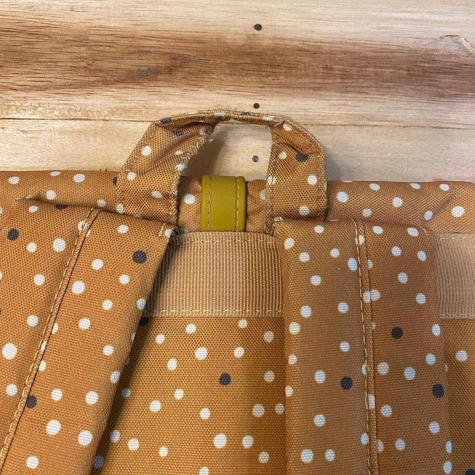 Herschel Mustard Yellow Polka Dot Backpack, Women's Fashion, Bags ...