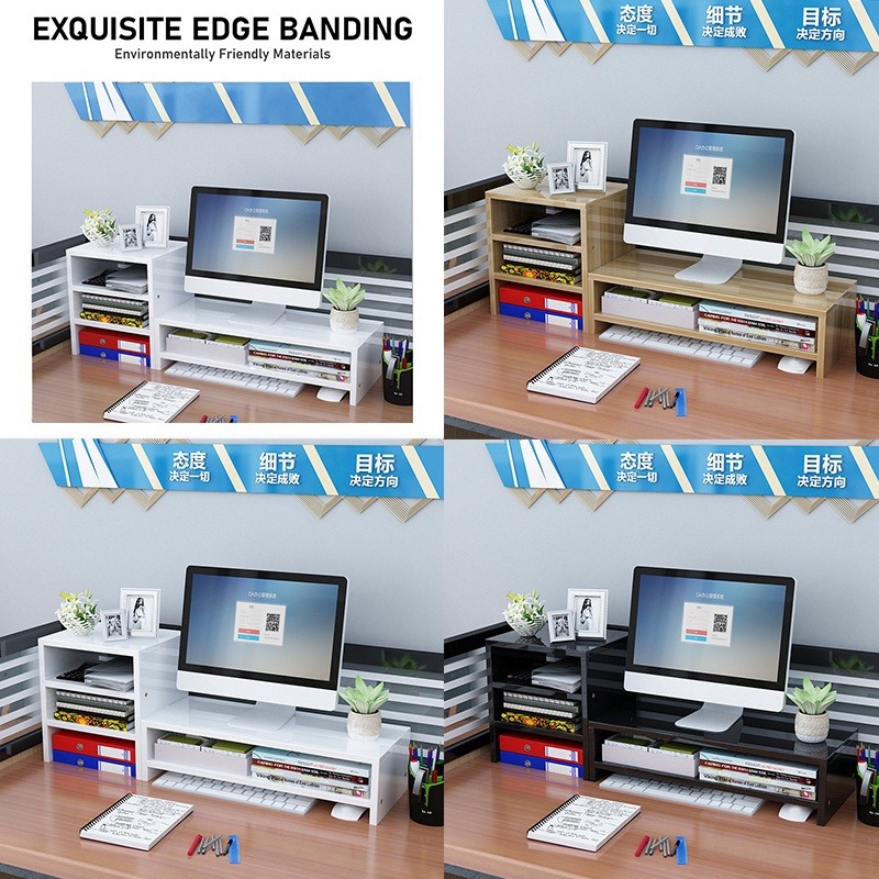 Home Wooden Monitor Riser Stand/Ergonomic Laptop Stand/Desk Organizer ...