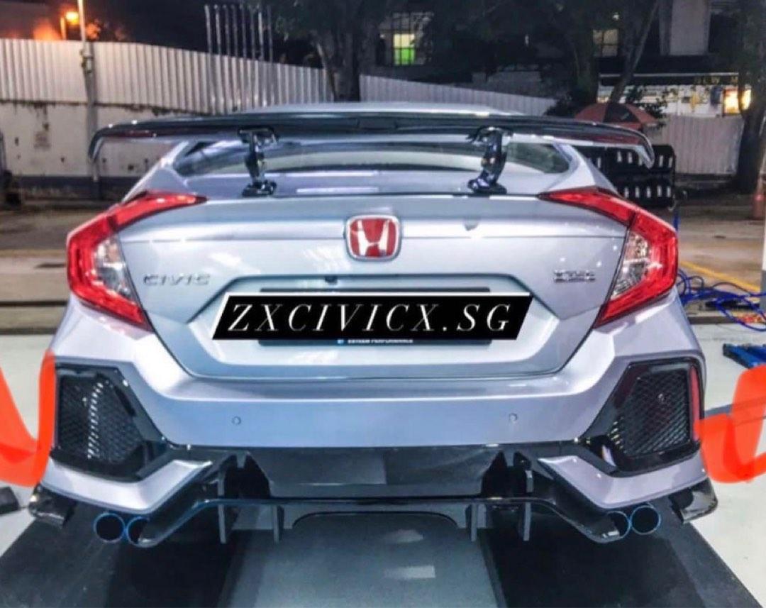 Honda Civic FC Type r rear bumper facelifted , Car Accessories, Accessories on Carousell