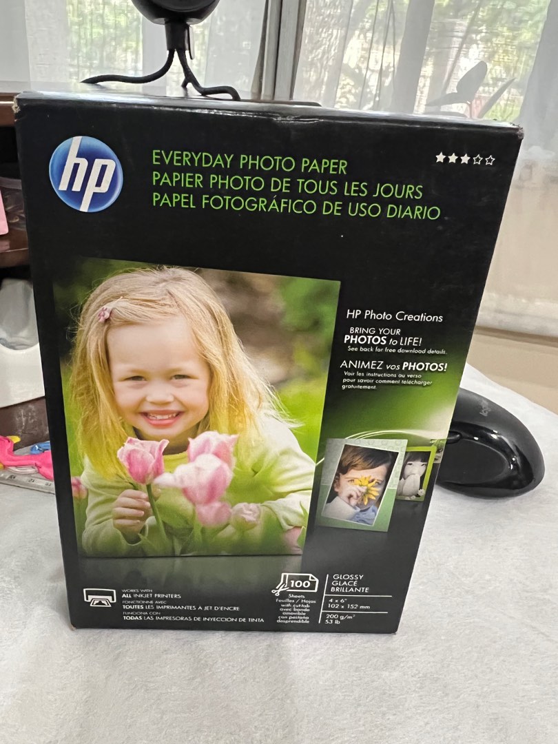 HP Photo Paper Glossy 4x6, Photography, Photography Accessories, Other ...