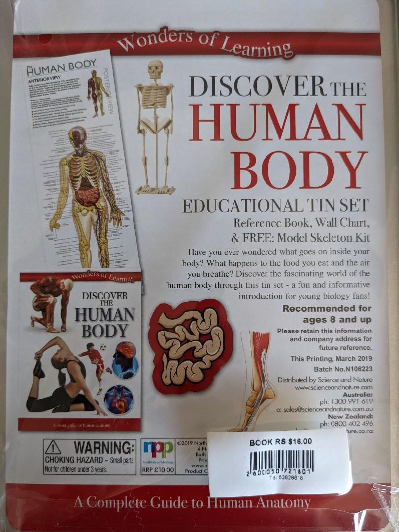 Human body educational tin set, Hobbies & Toys, Toys & Games on Carousell