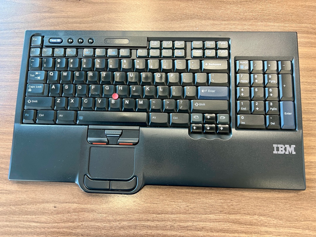 IBM USB Keyboard with UltraNav (SK-8835) with numpads, 電腦＆科技, 電腦周邊及配件 ...