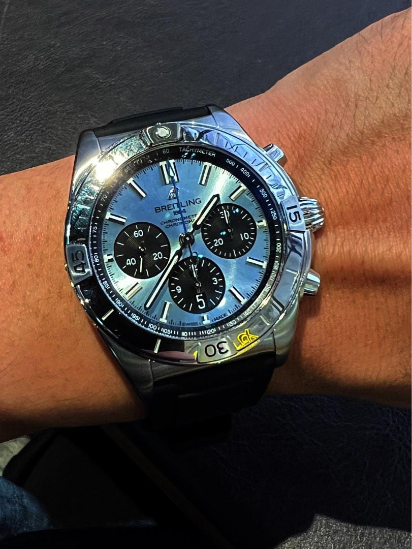 [Price Drop] Ice Blue dial with Platinum bezel - Breitling Chronomat 42 ...