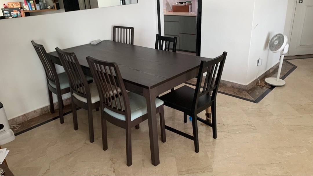 IKEA DINING TABLE AND CHAIRS SET, Furniture & Home Living, Furniture ...