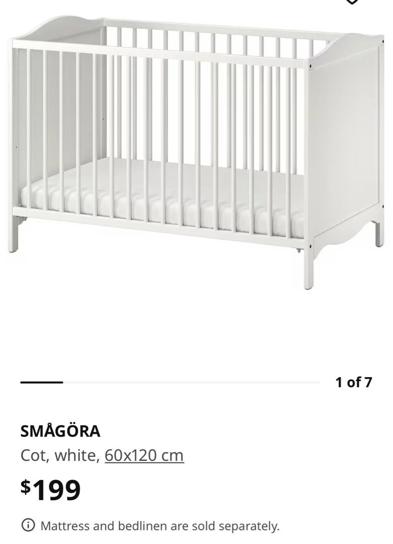 IKEA Smagora Baby Cot, Babies & Kids, Baby Nursery & Kids Furniture ...