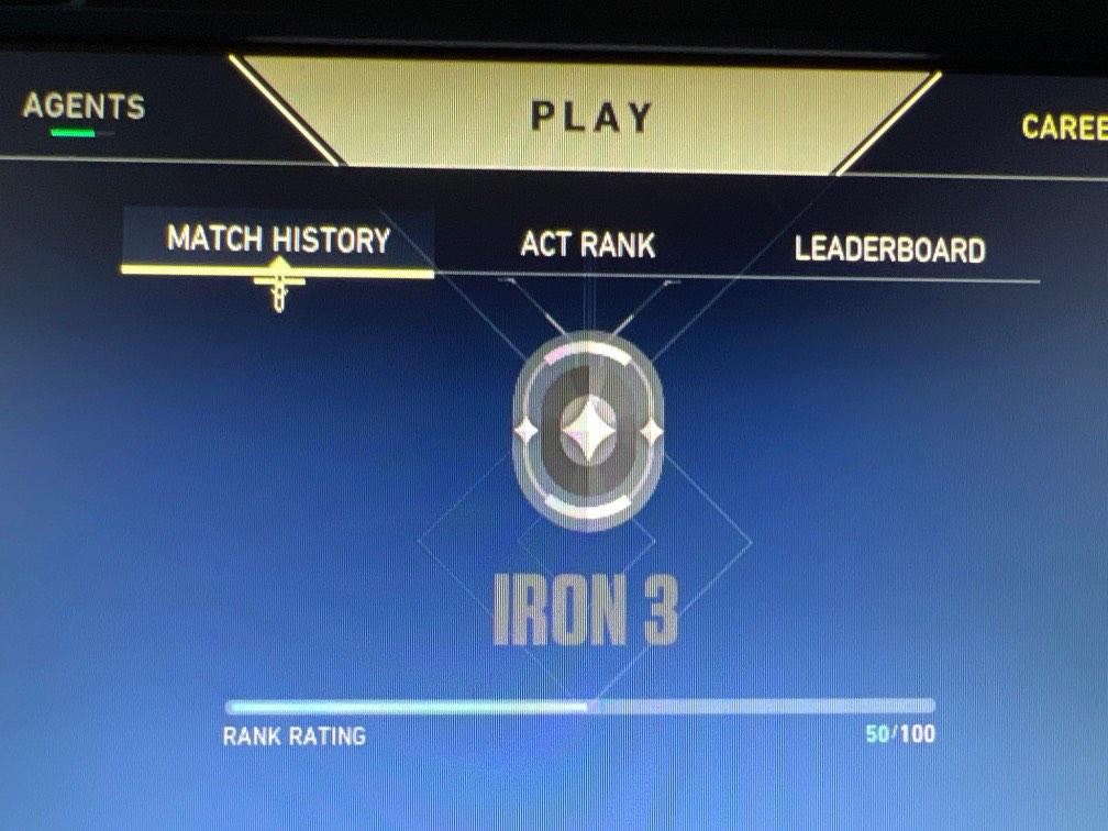 Iron 3 Ranked Currently EP5 ACT2 Valorant Smurf Account, Video Gaming ...