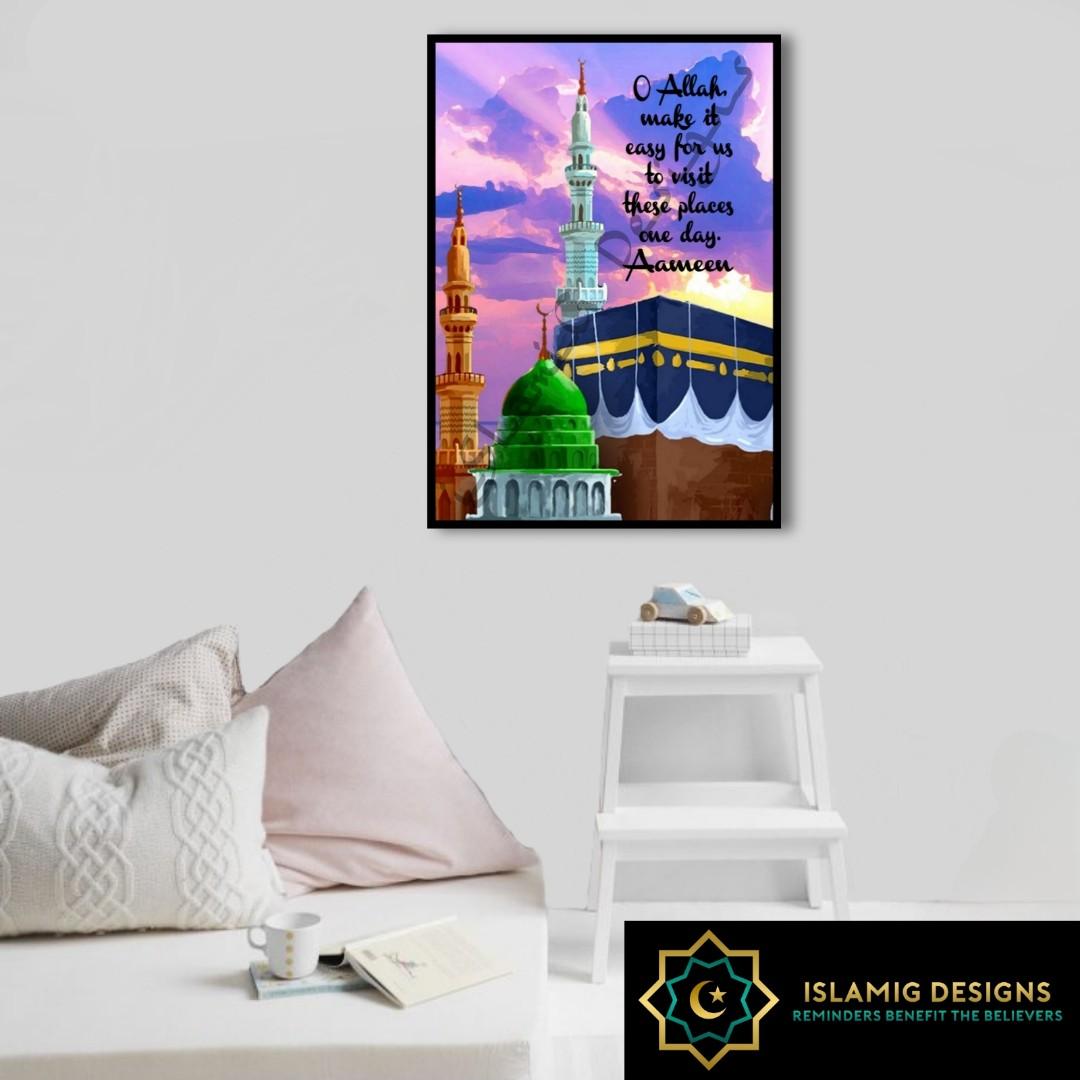 Islamic Foamboard Frames - Holy Mosque Series, Furniture & Home Living ...