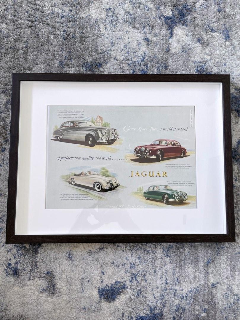 Jaguar brand new original vintage advertisement / poster in frame ...