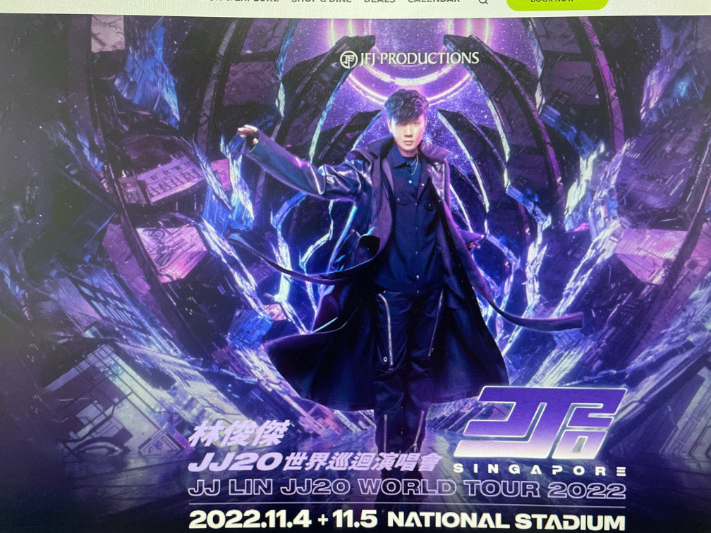 JJ Lin JJ20 World Tour 5 Nov 2022 CAT 4 ticket, Tickets & Vouchers ...