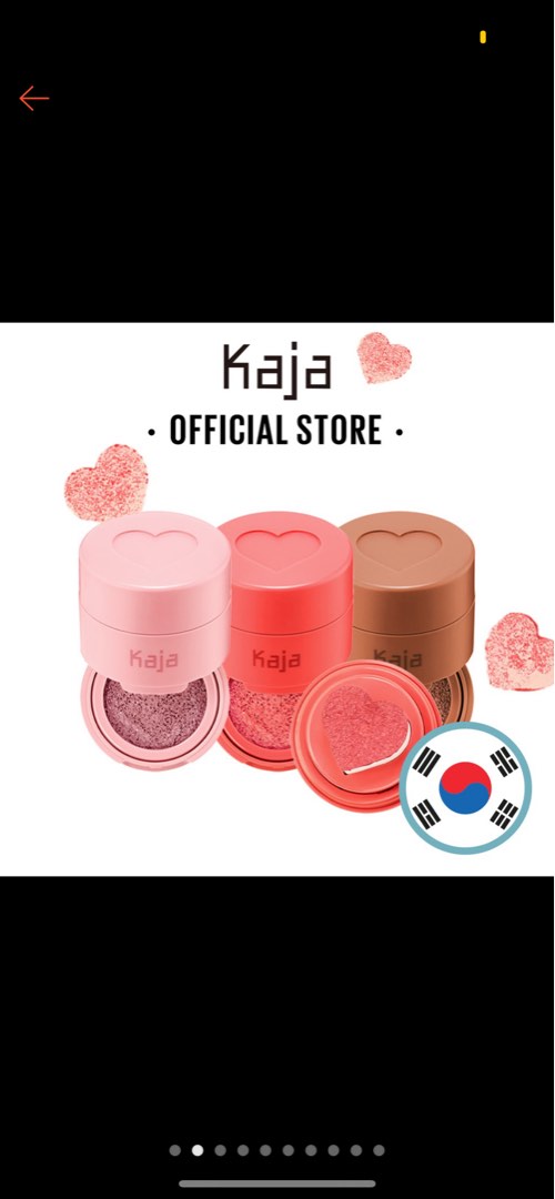KAJA Cheeky Stamp Heart Blush - 02 Saucy, Beauty & Personal Care, Face ...