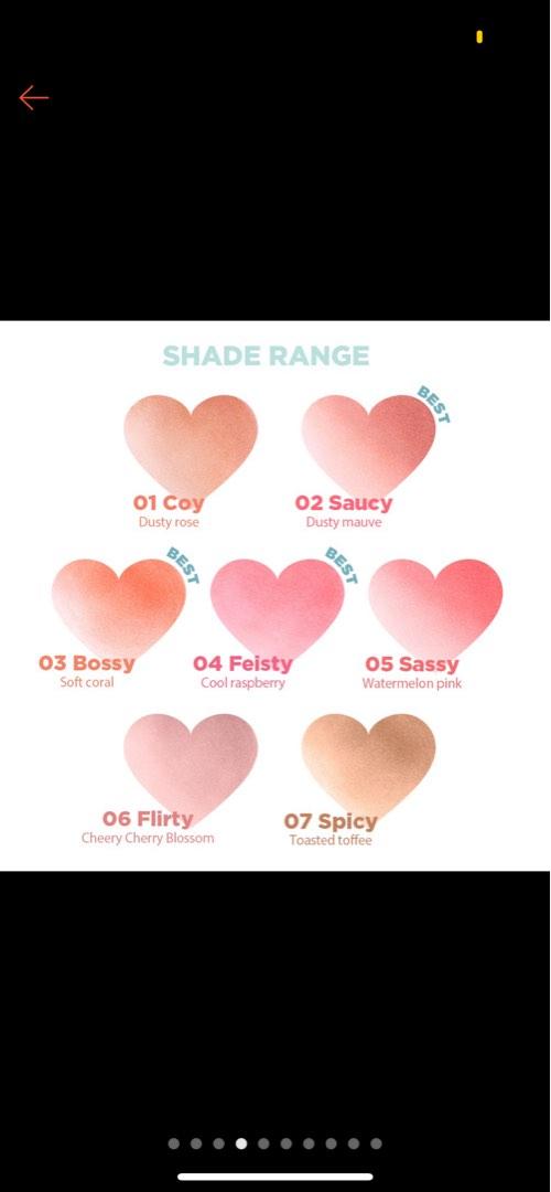 KAJA Cheeky Stamp Heart Blush - 02 Saucy, Beauty & Personal Care, Face ...