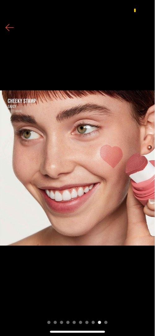 KAJA Cheeky Stamp Heart Blush - 02 Saucy, Beauty & Personal Care, Face ...