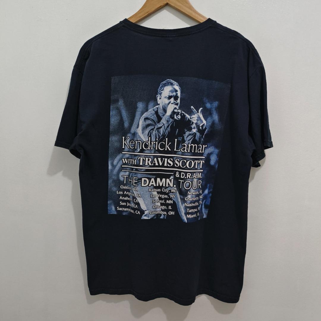 Kendrick Lamar with Travis Scott DAMN Tour 2017, Men's Fashion, Tops ...