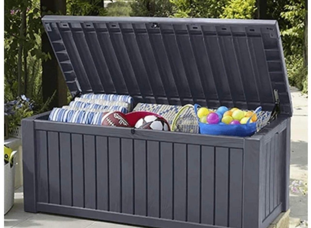 Keter storage box, Furniture & Home Living, Outdoor Furniture on Carousell