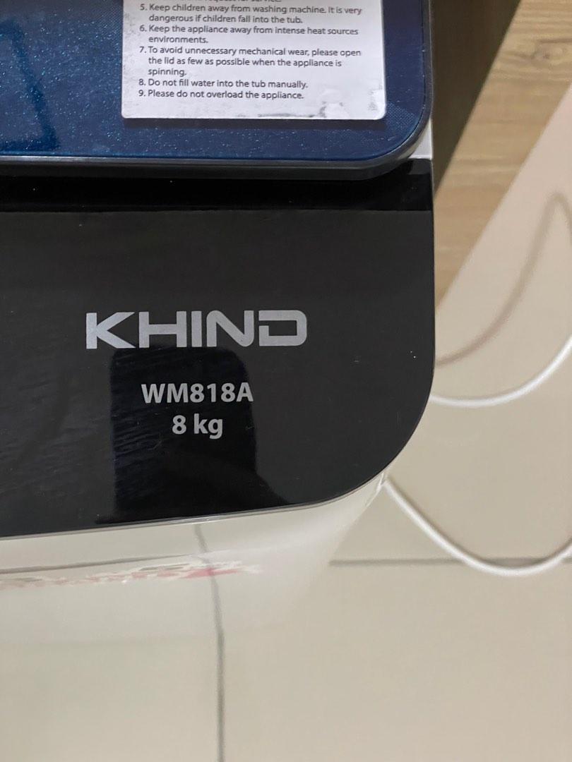 Khind 8kg Washing Machine Fully Automatic, TV & Home Appliances ...