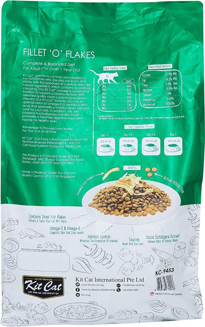 KIT CAT FILLET O FLAKES CAT DRY FOOD-5KG, Pet Supplies, Pet Food on ...