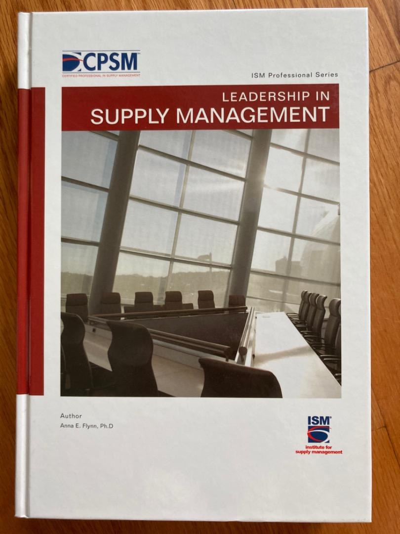 Leadership in supply Management(ISM professional series) CPSM ISM procurement , 興趣及遊戲, 書本 & 文具 ...