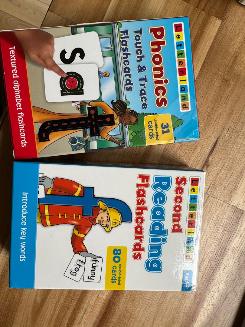 Letterland Phonics Touch & Trace Flashcards and Second Reading ...