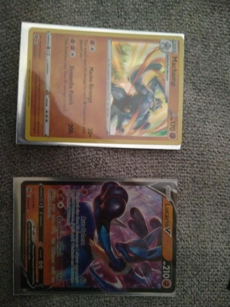 Machamp and Lucario, Hobbies & Toys, Toys & Games on Carousell