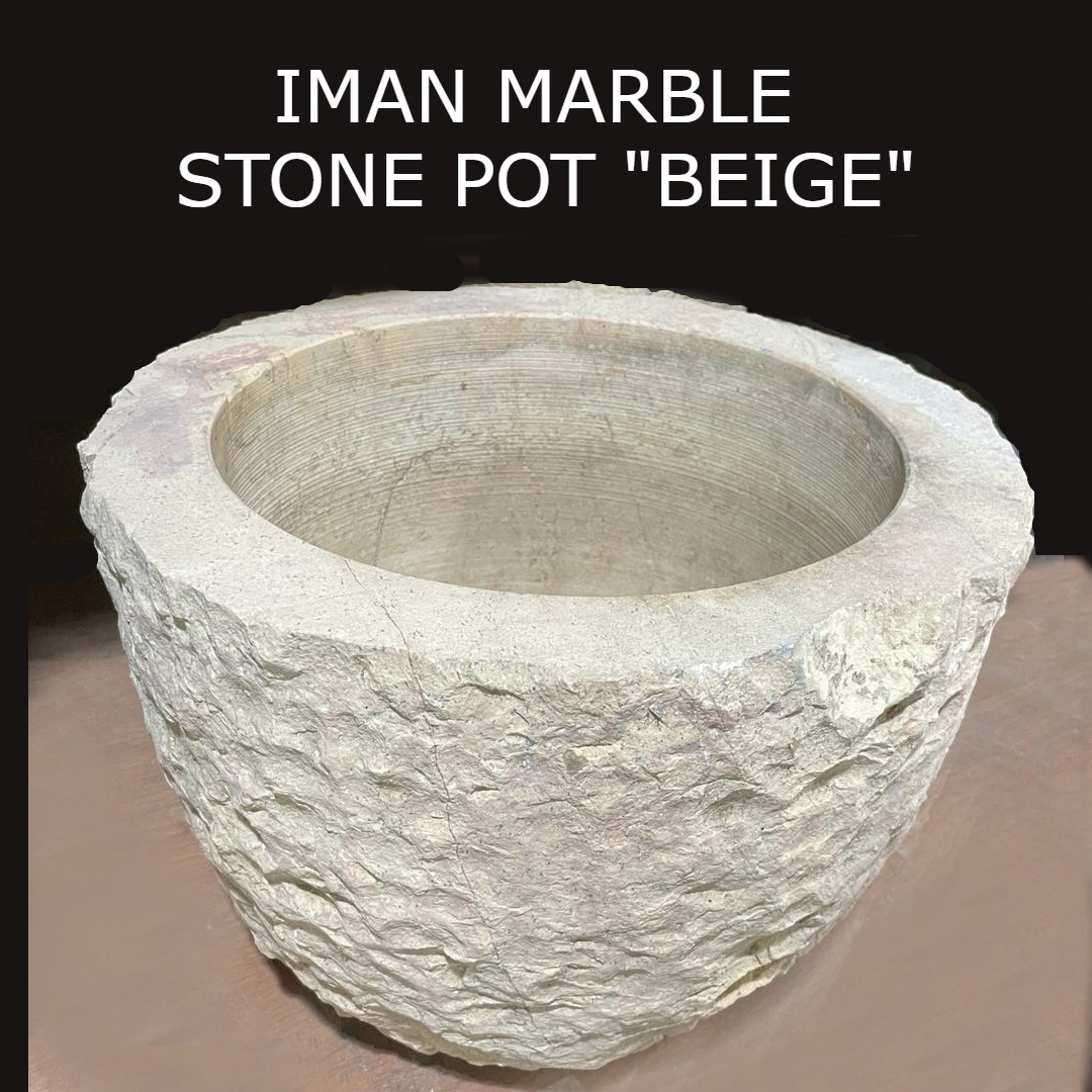 Marble Planter Pot 350mm Diametre x 240mm Height, Furniture & Home ...