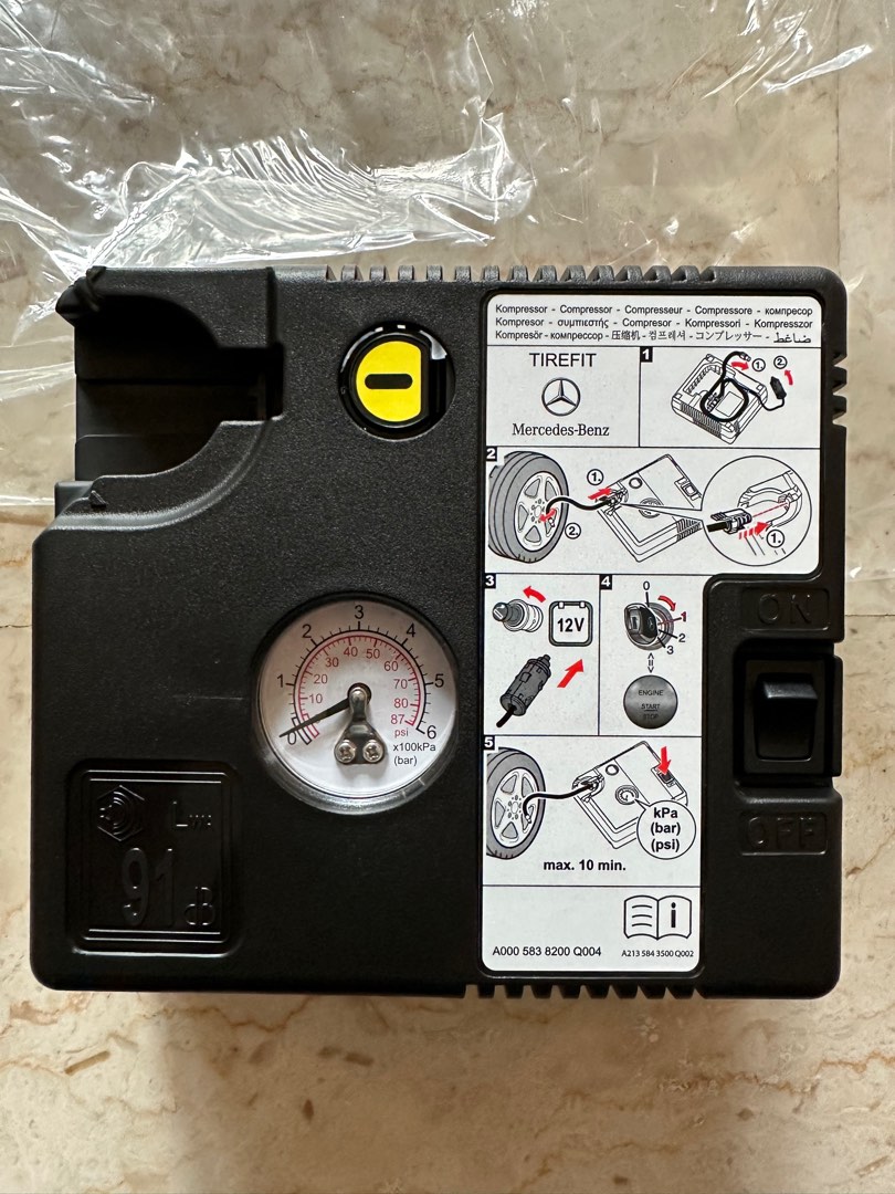 Mercedes-Benz emergency air compressor, Car Accessories, Tyres & Rims ...