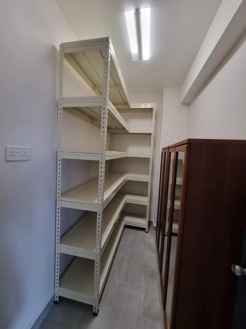 Metal rack / boltless shelving / storeroom rack, Furniture & Home ...