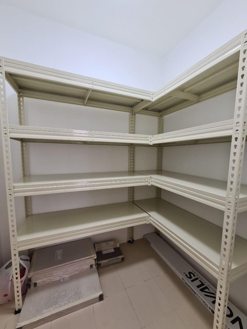 Metal rack / boltless shelving / storeroom rack, Furniture & Home ...