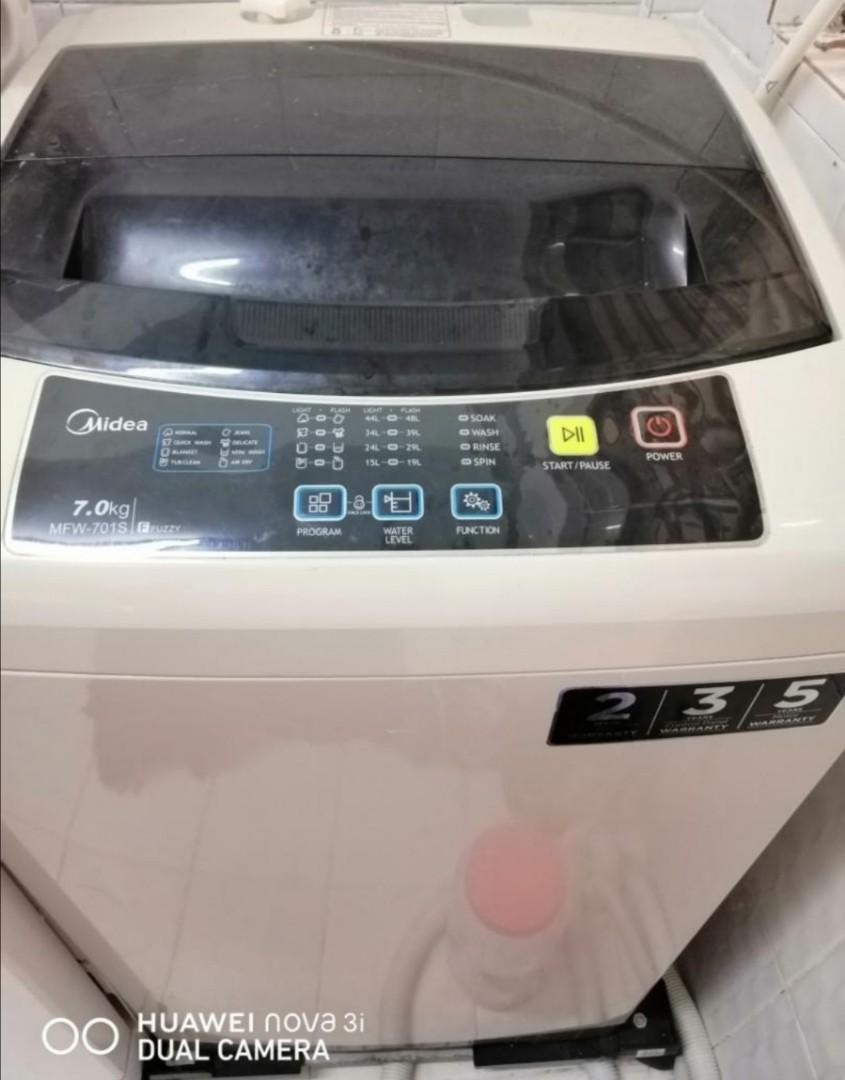 MIDEA Washing Machine 7kg, TV & Home Appliances, Washing Machines and Dryers on Carousell