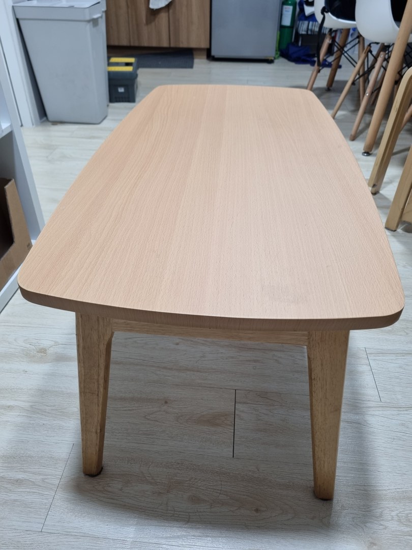 Minimalist folding center coffee table, Furniture & Home Living ...