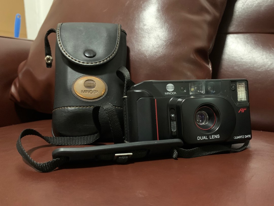 Minolta Mac Dual Film Camera, Photography, Cameras on Carousell