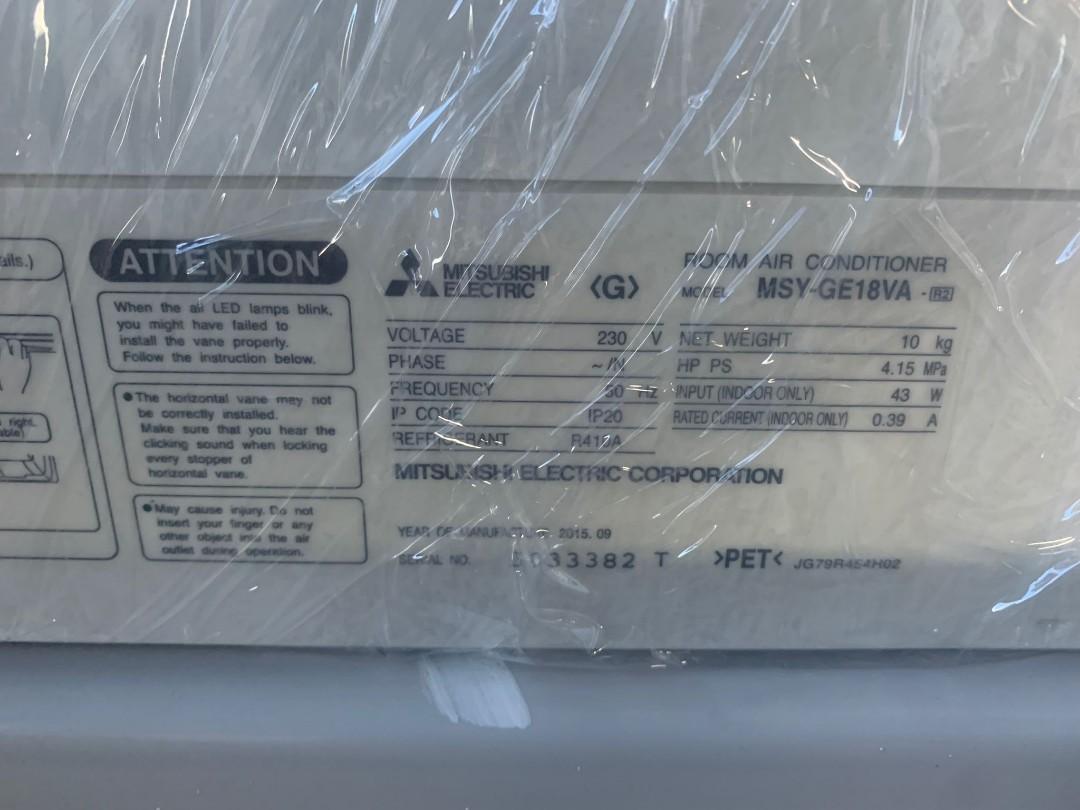 Mitsubishi electric starmex second hand system 1 with 18k btu, TV ...