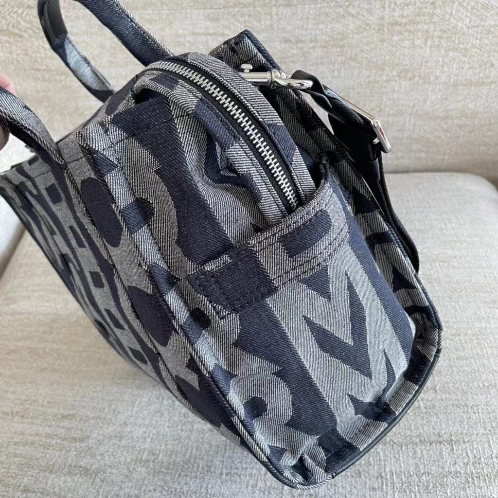 MJ The Monogram Denim Small Tote Bag, Women's Fashion, Bags & Wallets ...