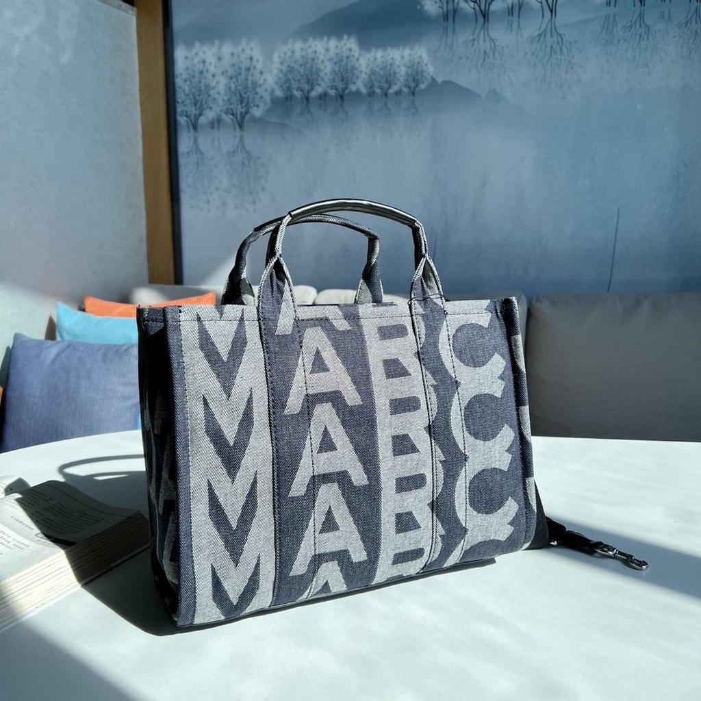 MJ The Monogram Denim Small Tote Bag, Women's Fashion, Bags & Wallets ...