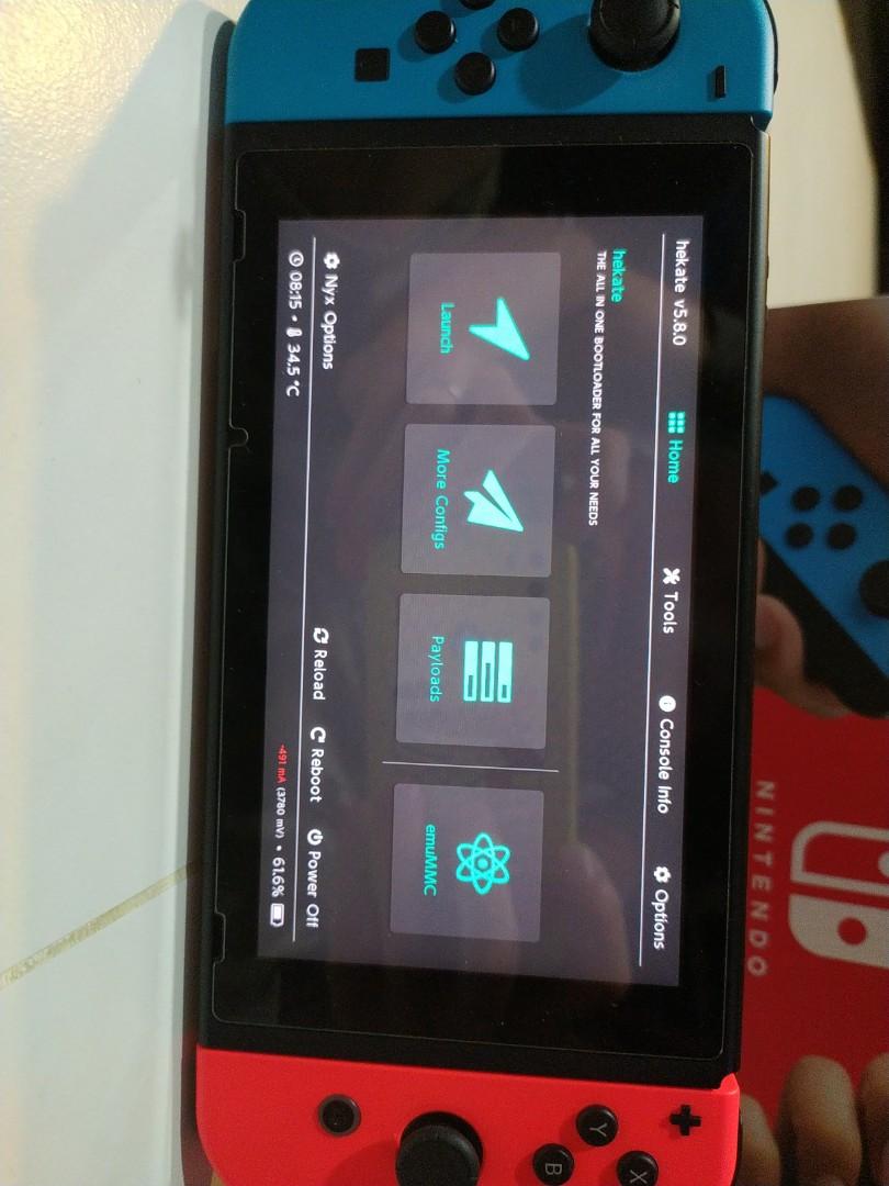 Modded Nintendo Switch 128/256 GB storage full set with box. tinfoil ...