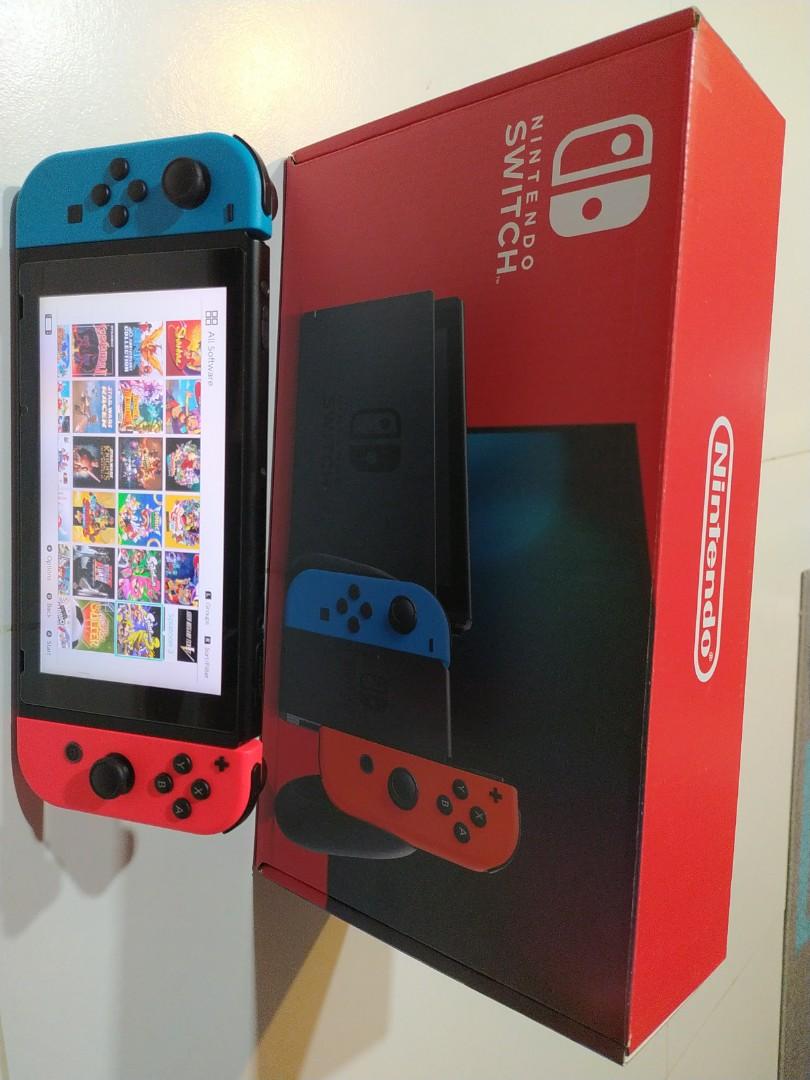 Modded Nintendo Switch 128/256 GB storage full set with box. tinfoil ...