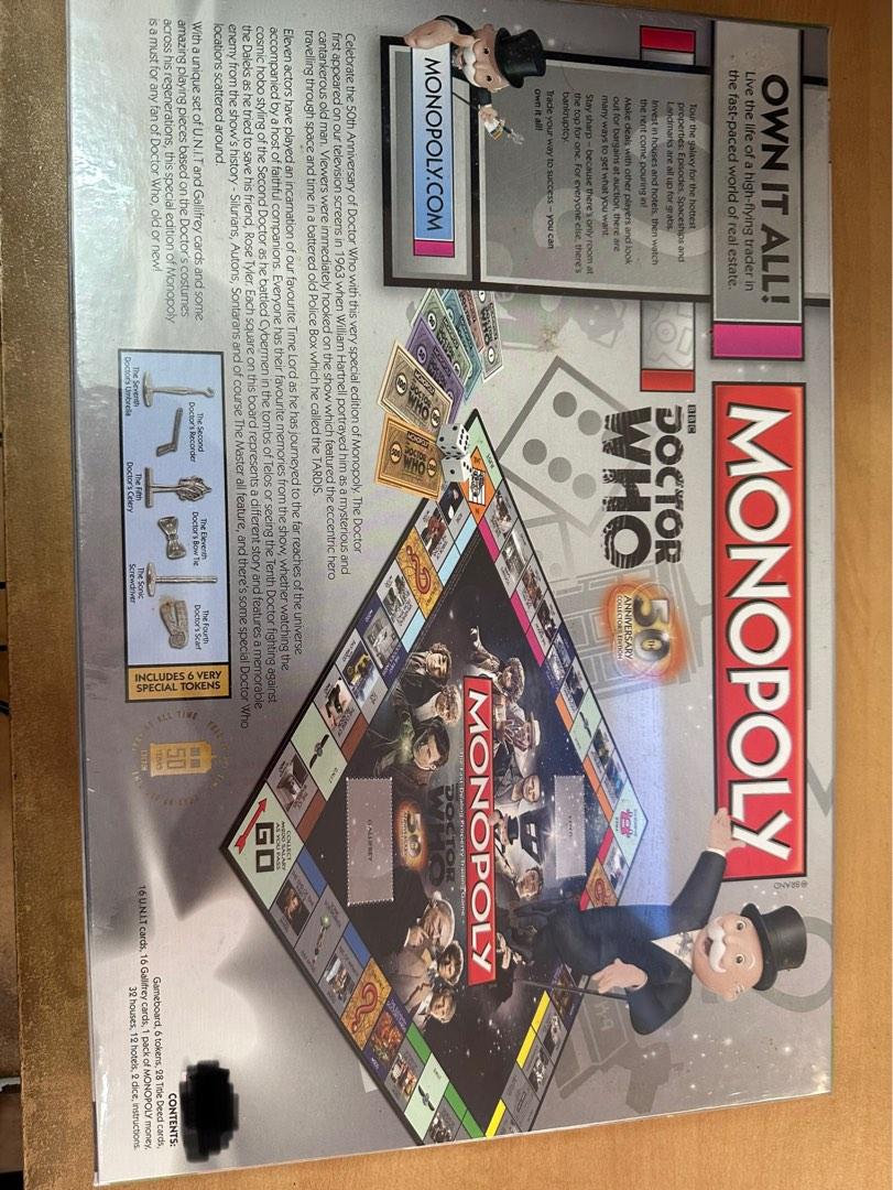 Monopoly Doctor Who edition, Hobbies & Toys, Toys & Games on Carousell