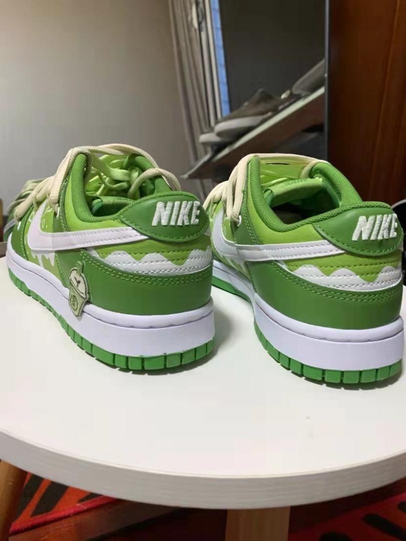 Nike Dunk Low Retro Kermit Ice cream melt simple wind Matcha ice ...