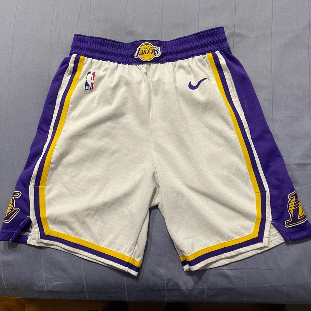Nike NBA LA Lakers Home Jersey Shorts, Men's Fashion, Bottoms, Shorts on Carousell